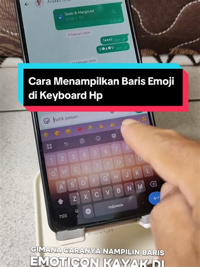 Cara Menampilkan Baris Emoji di Keyboard Android