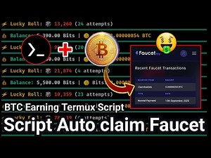 Script Nuyul Bitcoin Auto Via Termux 2025 - Auto Claim faucet - Bypass Captcha 💯% Working & Legit