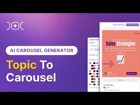 Topic-To-Carousel: Create a Carousel from Any Topic