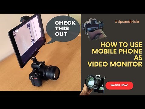 How to use Mobile phone as video monitor? | Nikon Z30, Z50, Z5, Z6, Z7, Z8, Z9 | iPad as Monitor |