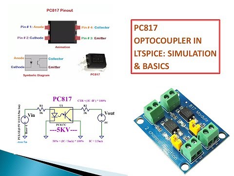 LTSpice PC817 Optocoupler Tutorial: Operation, Simulation & Analysis || Hardware Design||