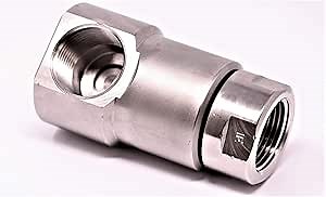 Genuine Super Swivel – ¾-Inch FXF Heavy-Duty Hose Reel Swivel with Grease Zerk Fitting High-Pressure Replacement for Home & Industrial Steel Hose Reels (Fits 9SS12FP75XFP75-Ni-AL #5034) Made in USA