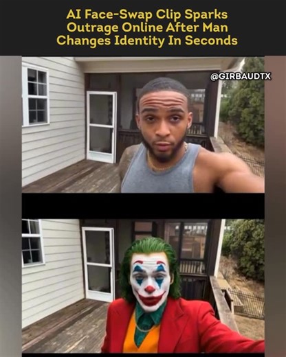 GirbaudTx on Instagram: "A man instantly swapping faces to become different people in seconds, highlighting how fast and realistic AI face-swap technology has become."