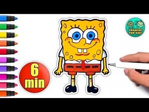 How to Draw and Color The SpongeBob for Kids and Toddlers | Drawing for Kids