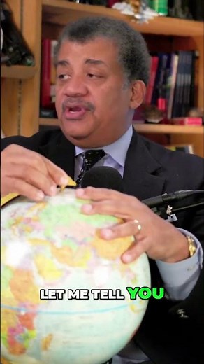 Shortest Distance: Great Circles Explained Simply! #neildegrassetyson #shorts