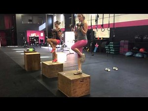 Lateral Step-ups with Bicep Curl