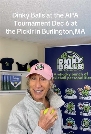 @Dinkyballs is heading to the @apatournaments pickleball tournament in Burlington, MA at @thepicklrteam Stop by, say HI and spread those good vibes. We’ll see ‘ya there. @Dylan Horowitz #pickleball #tournament #goodvibes #pickleballgear