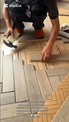 installing wooden flooring.