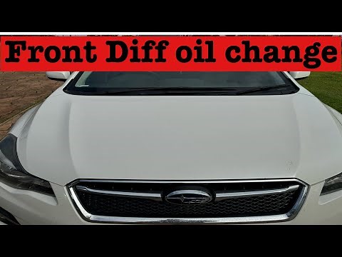 How to correctly replace the front diff oil on a Subaru Impreza. Step by step