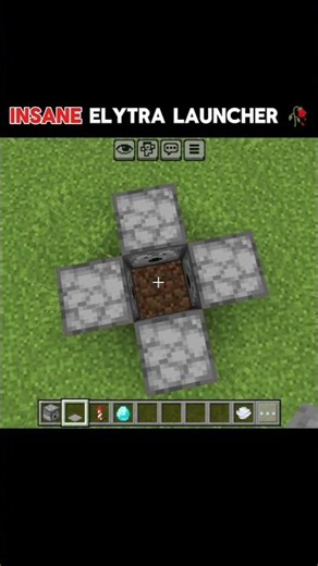 ELYTRA LAUNCHER MINECRAFT ? #minecraft #minecraftshorts #gaming