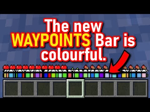 WE FINALLY GOT WAYPOINTS IN MINECRAFT.
