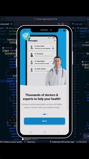 UI VAULT | APP TEMPLATES on Instagram: "Source Code available Doctor Appointment | Complete app Template 👇 https://play.google.com/store/apps/details?id=com.flutter.store.flutter_ui_store #flutter #android #softwareengineer #uiux #anima"
