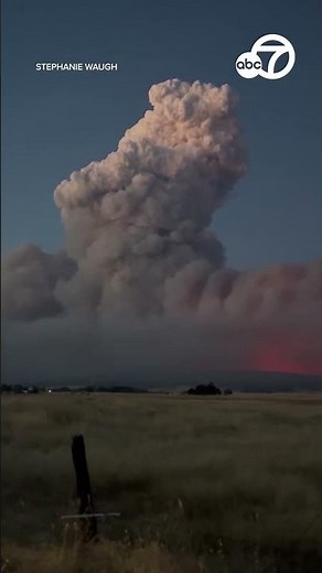 Massive pyrocumulus cloud rises from explosive Park Fire in Chico, California