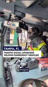 Hillsborough County is installing high-tech traffic signal upgrades to help emergency vehicles navigate intersections safer and faster. The devices sense when an emergency vehicle is approaching and switch to green, with the cross signals changing to red. READ MORE: bit.ly/3ZuuleP | FOX 13 News - Tampa Bay
