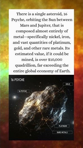 The $10,000 Quadrillion Asteroid 16 Psyche and the Treasure of the Solar System - Facts with Neil