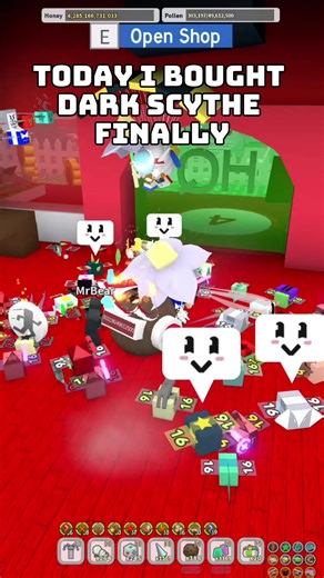 i did it, finally bought dark scythe🥳#roblox #beeswarmsimulator #darkscythe