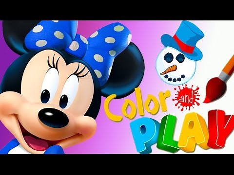 Minnie Mouse Color And Play: Minnie's Garden - Disney Junior Coloring Book App - Winter