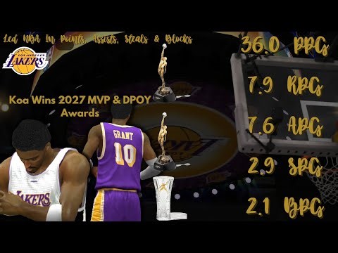Koa Grant: 2nd Unanimous MVP - The Greatest Statistical Season In NBA History | 2nd MVP & 1st DPOY🏆🏆