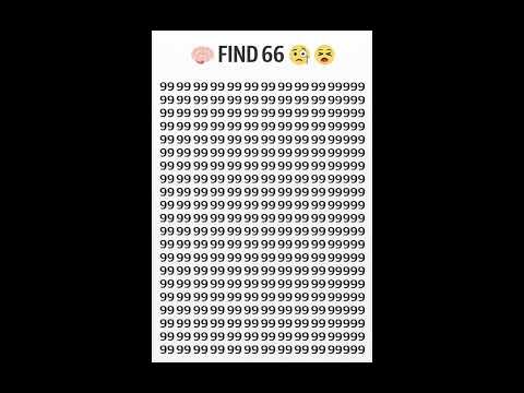 Iq test find 66 in 30 seconds