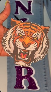 Custom Senior Pants 👖💜💛 #custompants #senior #senioryear #customoutfits #senior2026 #fyp #explorepage | Ny'Quajhia Shaniyah