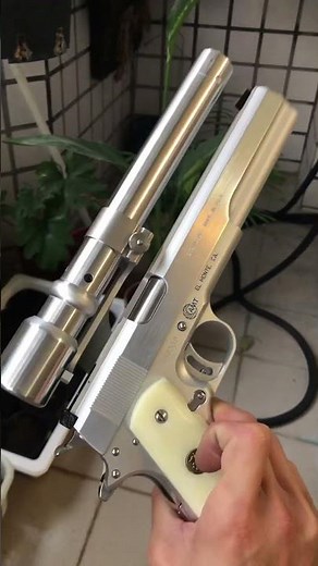 the terminator 1984 Mafioso airsoft AMT hardballer Longslide + Long Slide 1911 Laser Sight Set