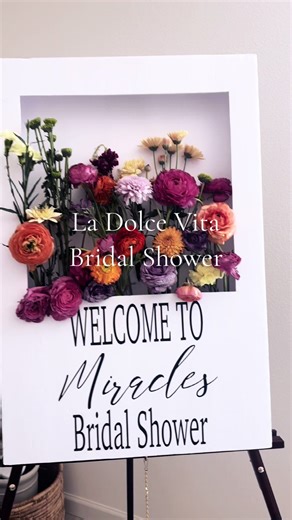 DIY Picture Frame Flower Box #ladolcevita #dolcevita #bridalshower #bridalshower #diy #diybridalshower #italy🇮🇹 #bridaltiktok #lemon #freshflowers #freshflowerarrangement #flowerbox