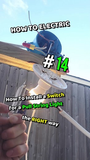 How To Install A Switch for Pull String Light (Part 2)