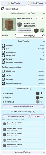 Yoink 'n Slap Visuals Roblox Studio plugin