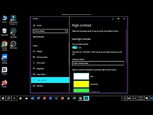 How to Fix Black Screen High Contrast on Windows 10 (Laptop/PC)