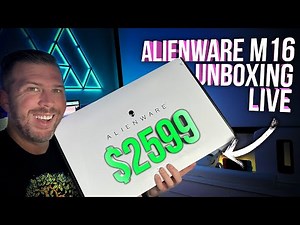 Alienware M16 RTX 4080 Live Unboxing, Benchmarks, Display Test, Flex Test, and More!