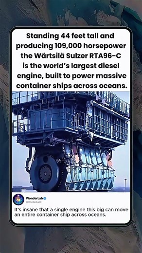 The World’s Largest Diesel Engine Ever Built!!