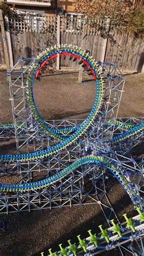 Huge loop! Model Roller Coaster colossus thorpe park | Theknexmaker