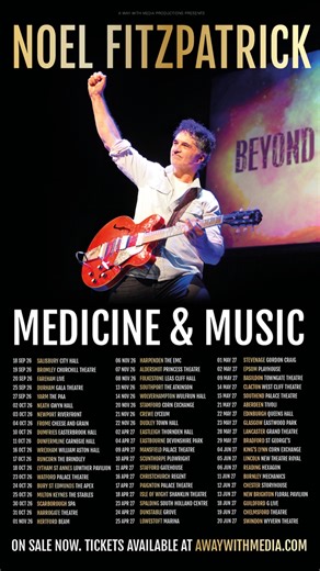 I am going on a brand new tour next year with my band Fitzpatrick… combining all my passions in medicine and music. I hope you can join us! Find out more at https://www.awaywithmedia.com/tours/noel-fitzpatrick | Professor Noel Fitzpatrick