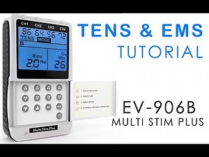 How to use TENS EMS Machine Multi Stim Plus Rechargeable EV-906B Tutorial