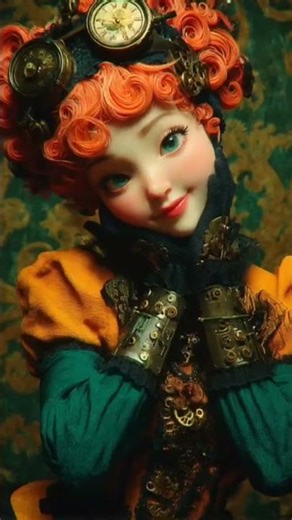 Steampunk Victorian ATC Cards, Colorful Whimsical Art (Digital Product, Instant Download)