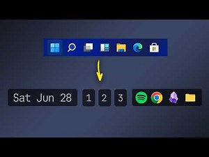 my minimal taskbar (Windows 11)
