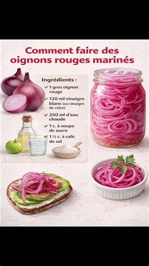 Oignons rouges marinés faits maison… un petit détail qui change tout !
