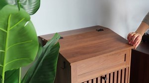 Onion and Potato Storage Bin Wood, Fruit and Vegetable Storage Box, Decorative Pantry Cabinet for Snack, Magnetic Flip-top