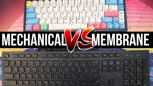 Membrane vs. mechanical keyboard sound test