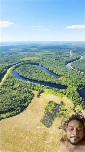 How Oxbow Lakes Are Formed! #facts #amazingfacts #funny #shorts #shortsfeed #shortvideo