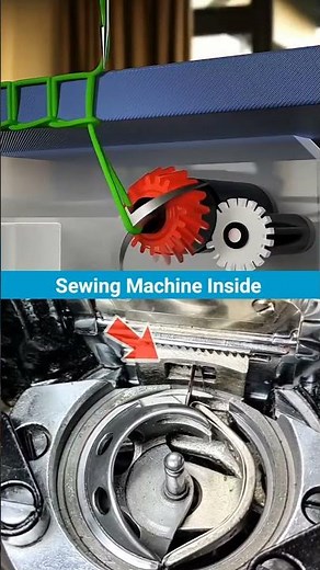 Sewing Machine Inside Mechanism ❓ | How a Sewing Machine Works