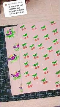 “Simple Paper se Cute Pattern Paper 😍 | Hand Drawn Design”