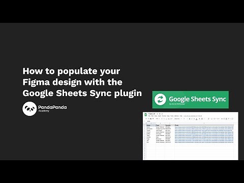 Figma Tutorial: How to populate your Figma design with the Google Sheets Sync plugin