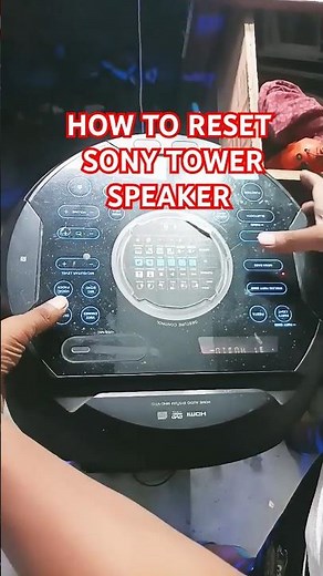 #reset #sonymhcv71d How to reset sony mhc v71d