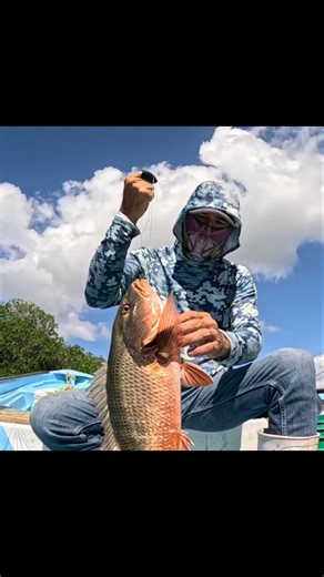 Pesca de Pargo Grande Con Piola en Mano . #sinaloa #fishing #losmochis #culiacan #mazatlan #pesca