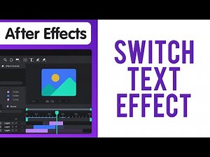How to Make a Switch Text Effect in After Effects