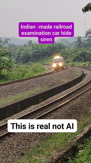 7.3K views · 52 reactions | Mobil pemeriksa jalan rel kereta api melewati tikungan sambil membunyikan klakson. #reels #kereta #train #railway #keretaapi | Railway and Train | Facebook