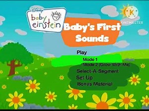 Baby Einstein: Baby’s First Sounds (2009) DVD Menu