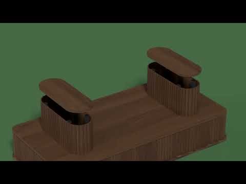 Installation Video for Arc-Patterned Grid Coffee Table