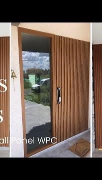 Puertas ocultas con revestimiento exterior acanalado (Wall Panel WPC) de Kolertech